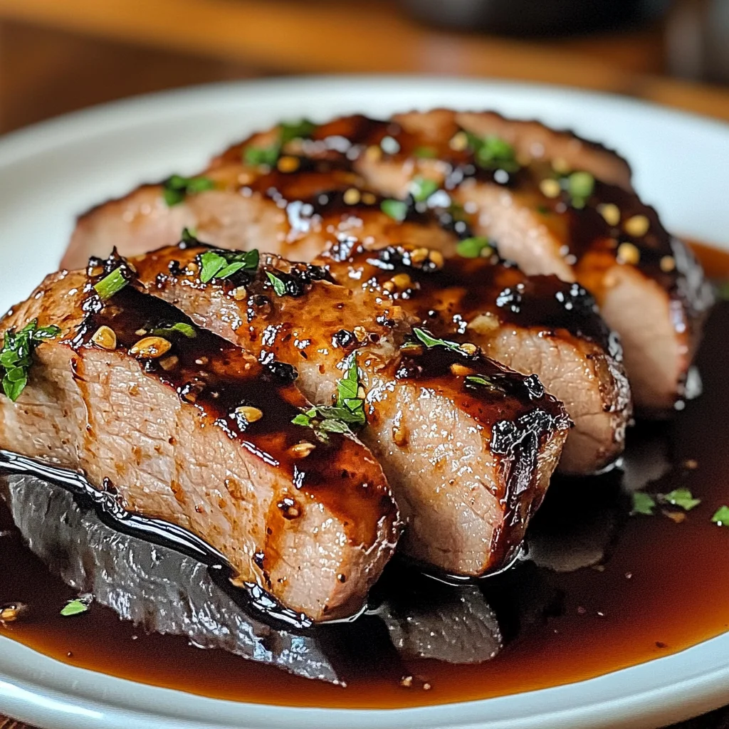Balsamic–Glazed beef Tenderloin